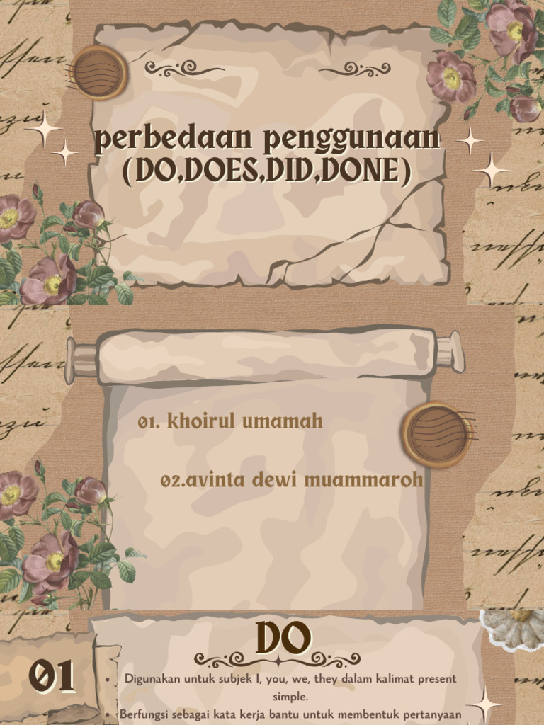 Penggunaan Do, Does, Did, Done | PDF