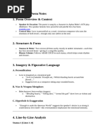 Boey Kim Cheng's "Report to Wordsworth" Analysis | PDF | Metre (Poetry ...