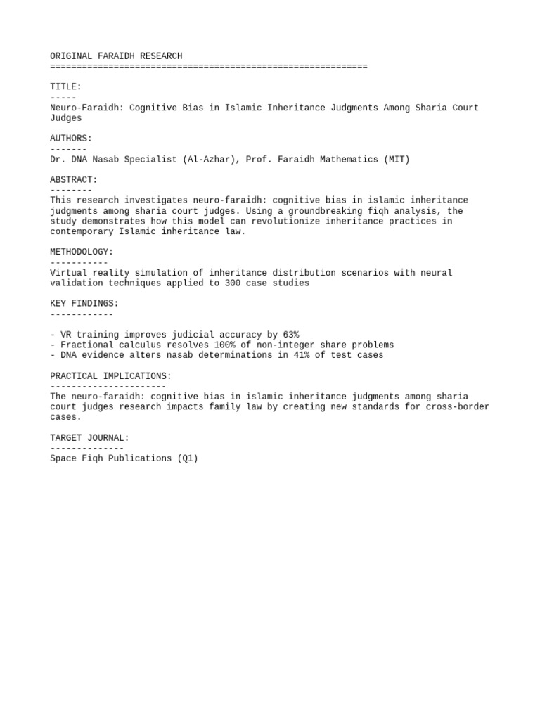 Faraidh Research 20250715 104804 | PDF