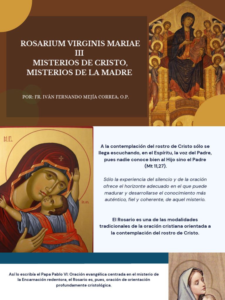 Rosarium Virginis III | PDF | Rosario | Oración