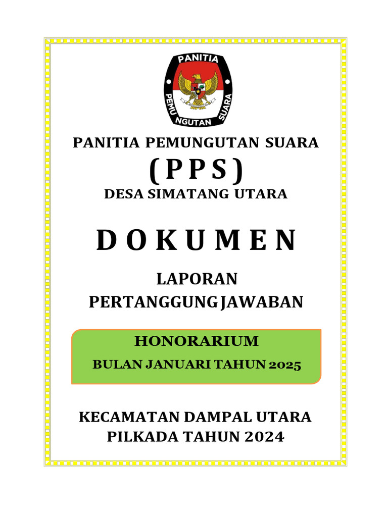 SPTJB-Bukti Penerimaan-BKU Bulan Oktober 2024 (SIMATANG UTARA) | PDF