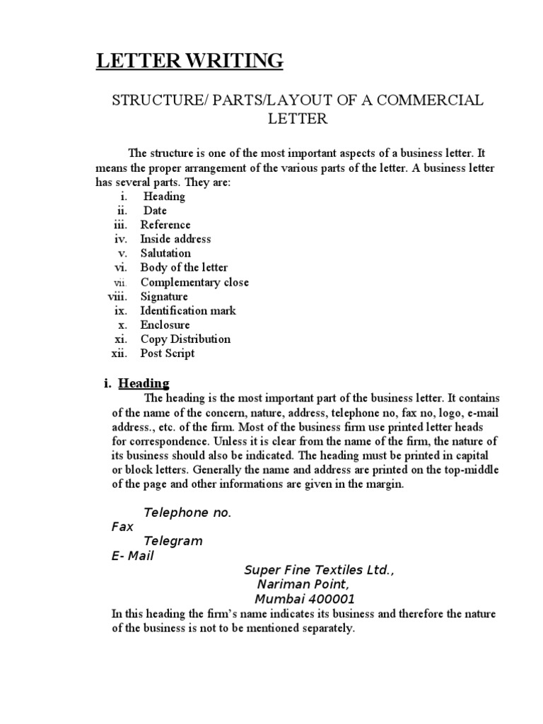 Letter Writing (Biju Sir) | PDF | Writing