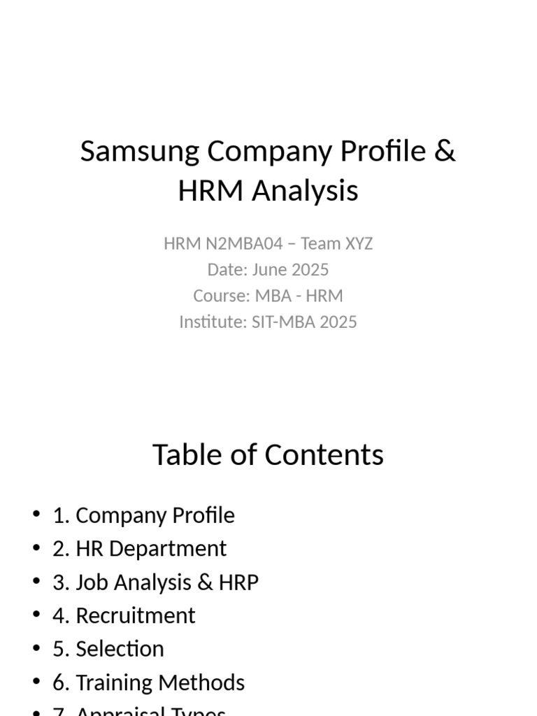 Samsung HRM Strategies Overview | PDF | Recruitment | Performance Appraisal