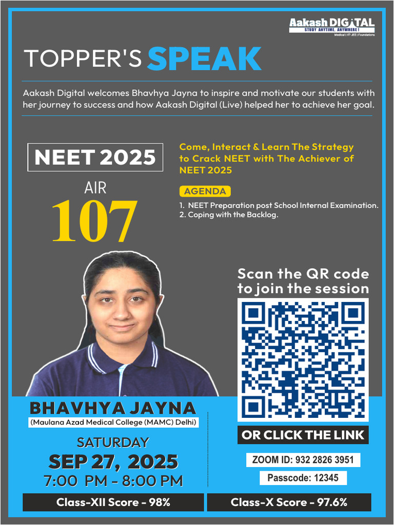 NEET Success Journey with Bhavhya Jayna | PDF