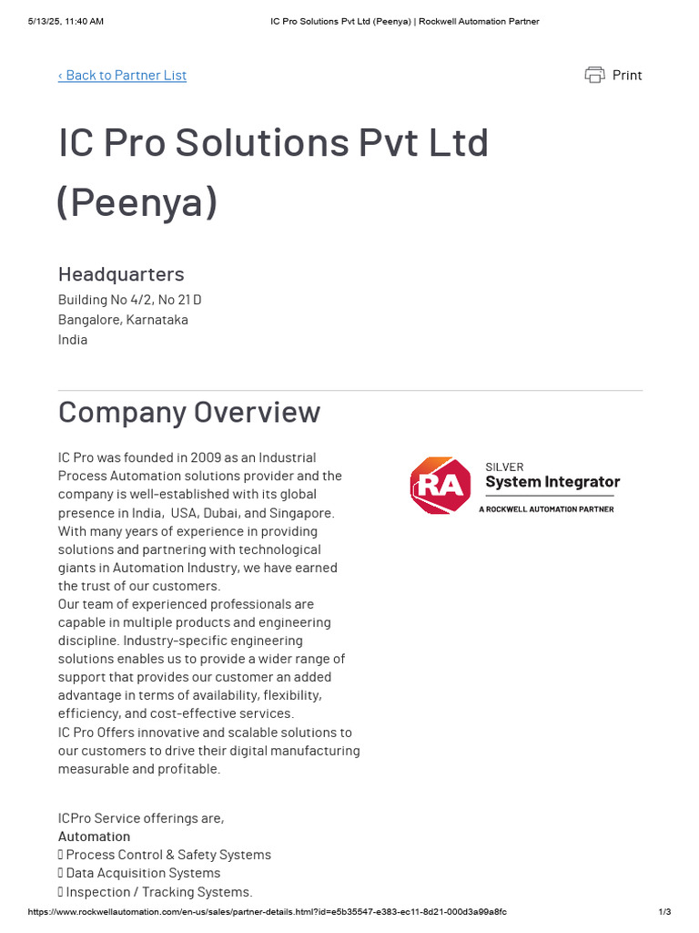 IC Pro Solutions: Automation Experts | PDF | Information Technology ...