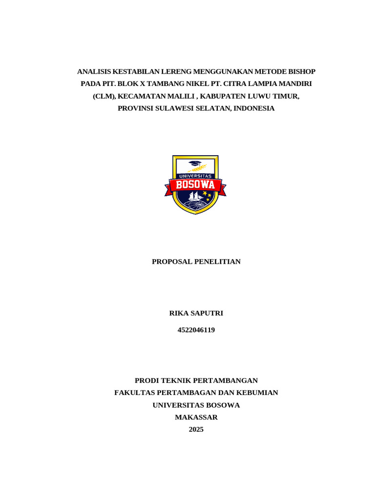 Proposal Rika Fiks | PDF