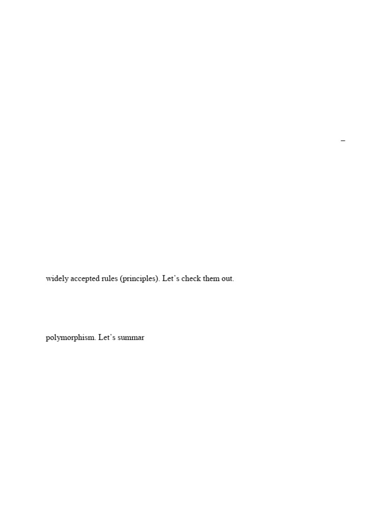 Understanding Object-Oriented Programming | PDF | Object Oriented ...