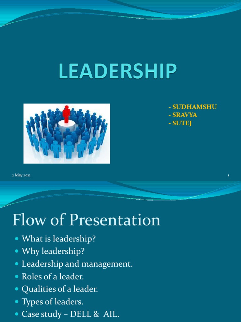 Final Leadership Presentation | PDF | Leadership | Goal