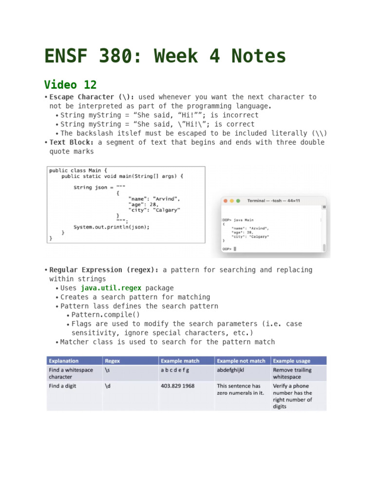 380 Week 4 Notes | PDF | Regular Expression | Computer Science