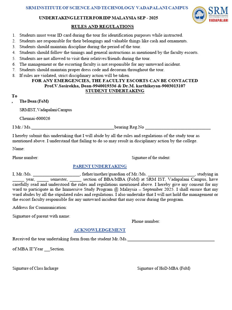 Undertaking - Consent Letter | PDF | Chess Theory | Chess