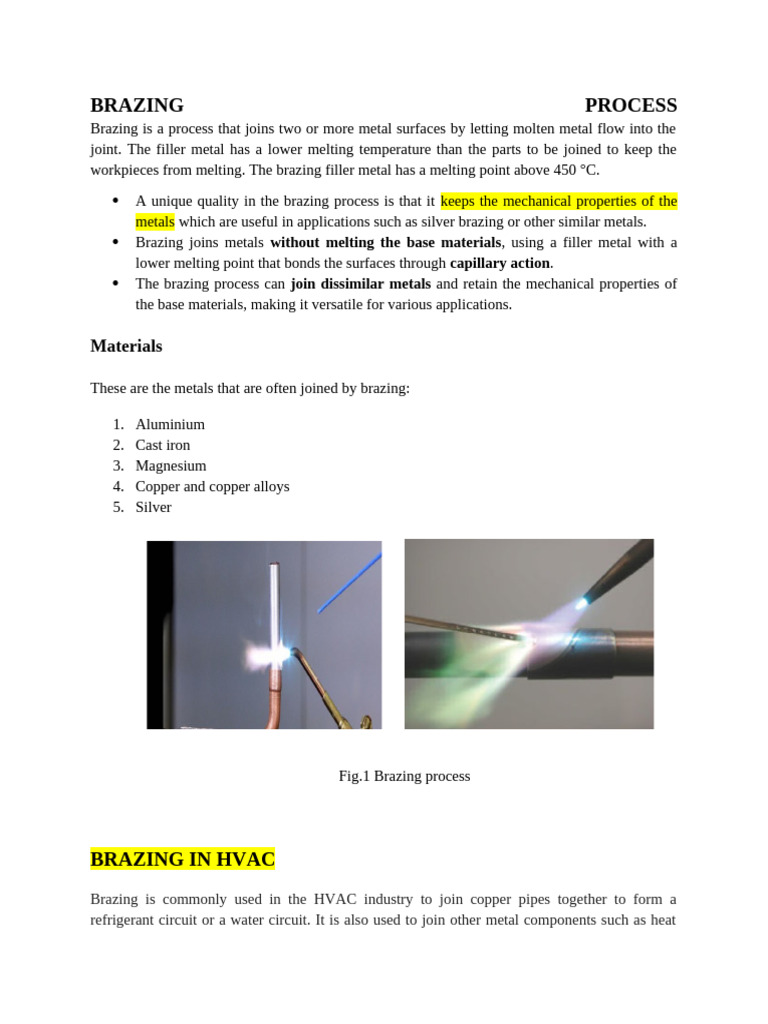 Brazing Process | PDF | Pipe (Fluid Conveyance) | Welding