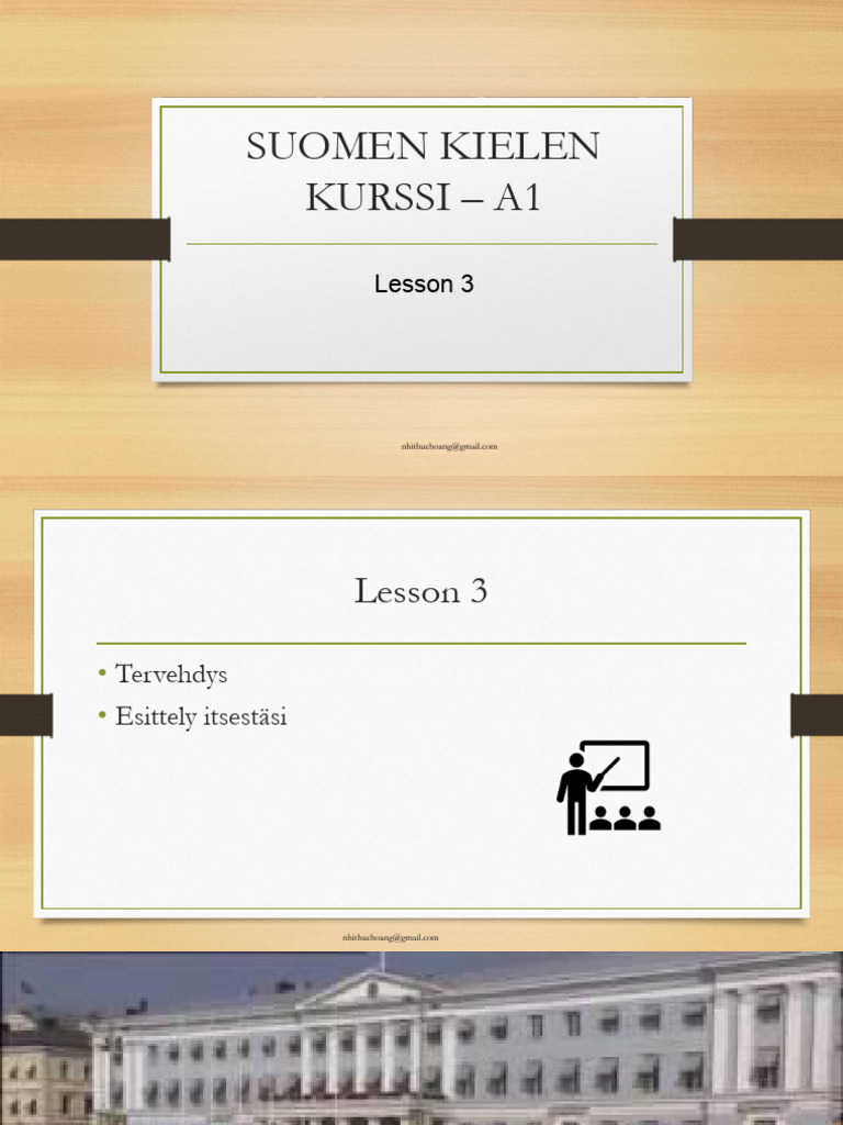 Lesson 3 - Esittely Itsestäsi Greetings | PDF