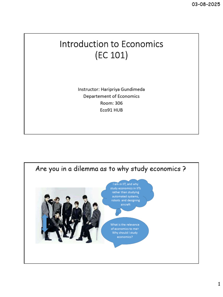 Introduction To Economics | PDF | Inflation | Market (Economics)