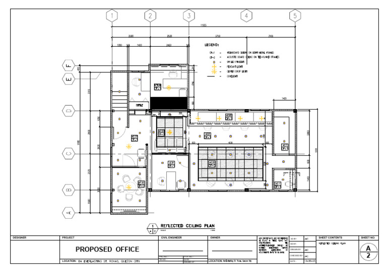 2nd Floor Plan-Reflected Ceiling Plan | PDF