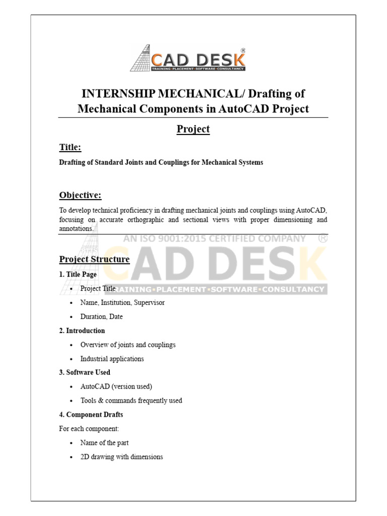 Drafting Project by AutoCAD | PDF
