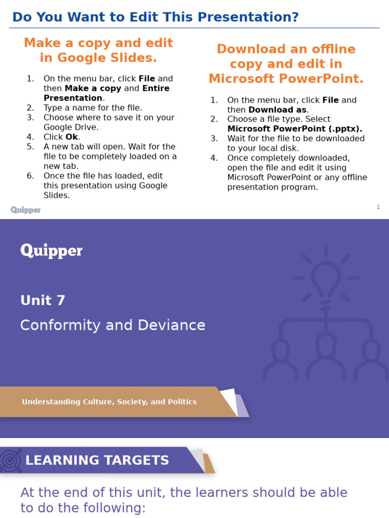 UCSP 11 - 12 Q2 0702 Conformity and Deviance - Forms of Deviance PS ...