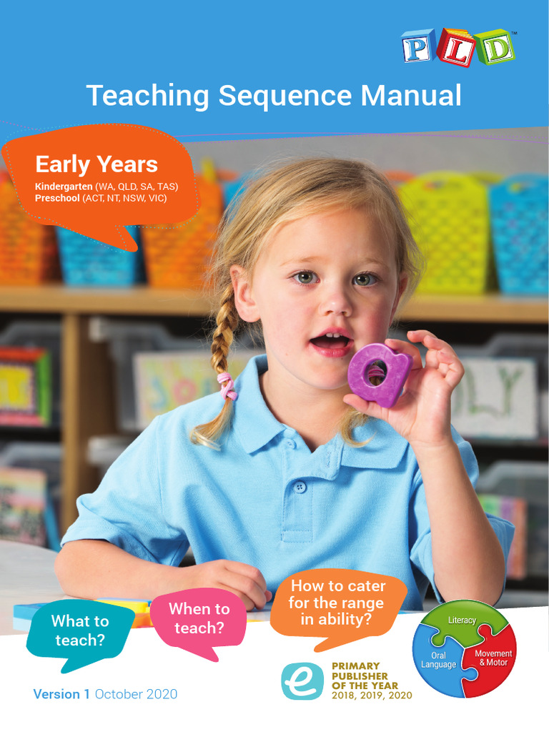 PLD Early Years Teaching Sequence Guide | PDF | Word | Reading (Process)