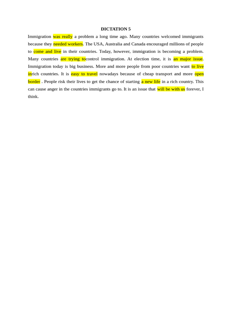 5 at HOME Dictation | PDF