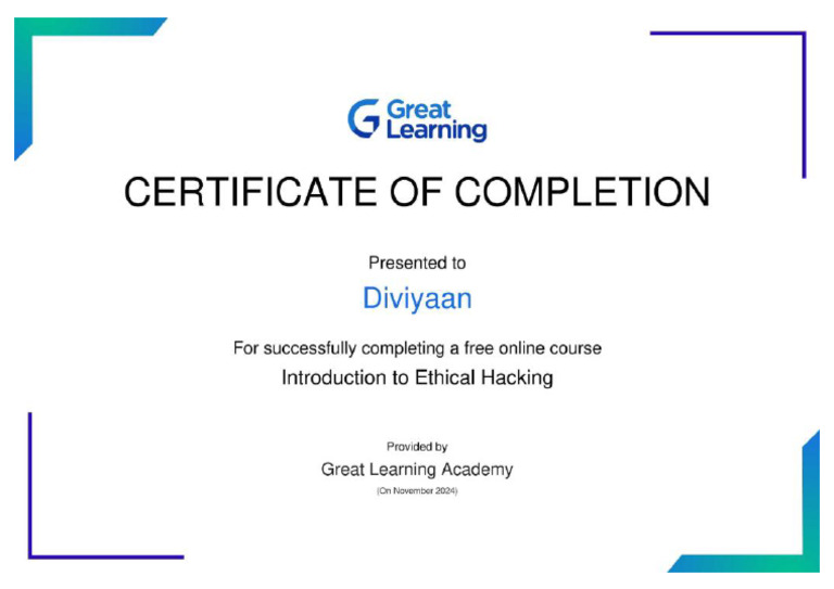 Great Learning Certificate | PDF