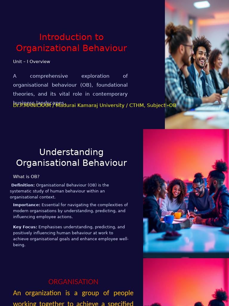 Introduction To Organizational Behaviour (1) (Repaired) | PDF ...