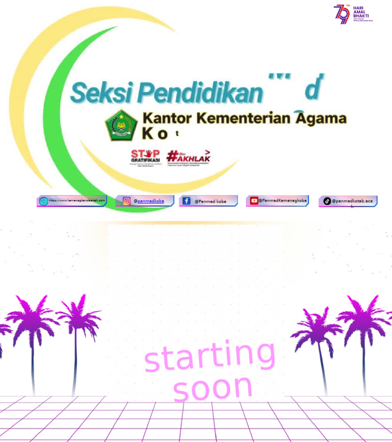 Purple and Turquoise Vintage Retro Starting Soon Twitch Screen | PDF