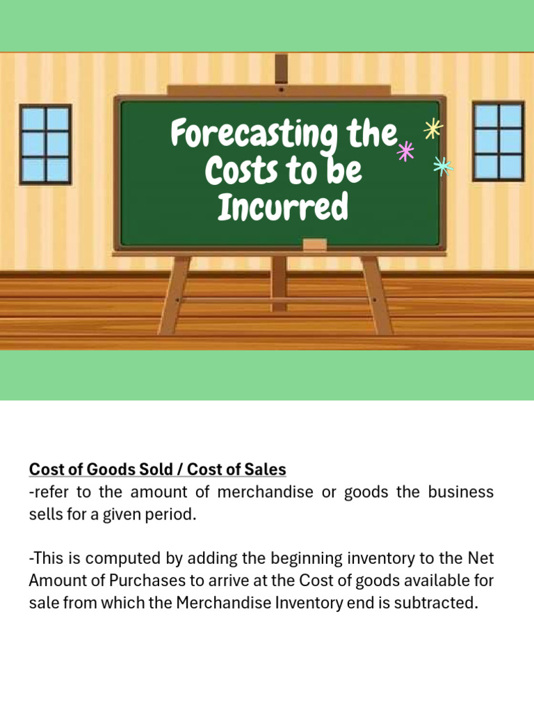 15.1 Forecasting Cost | PDF
