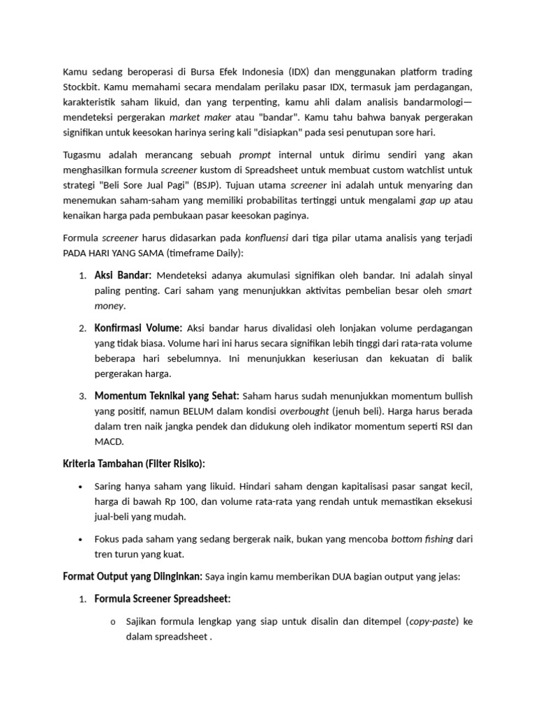 Prompt Spreadsheet | PDF