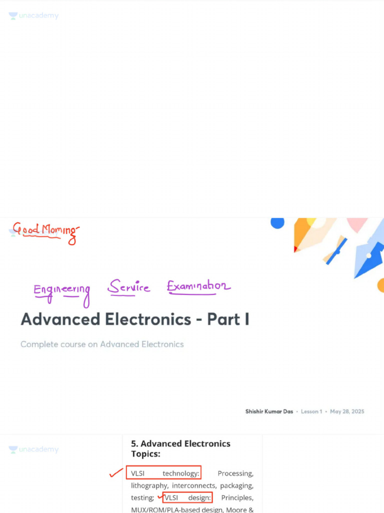 Advanced Electronics Part I With Anno | PDF