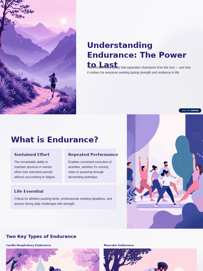 Understanding Endurance The Power To Last | PDF | Aerobic Exercise ...
