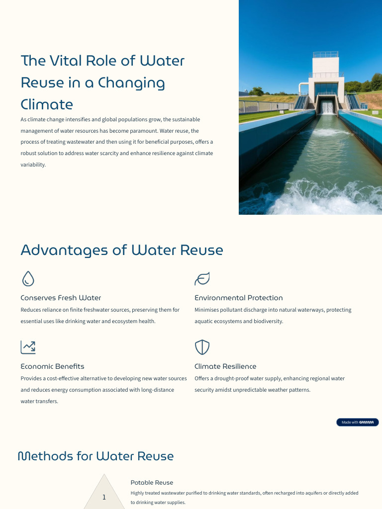 The Vital Role of Water Reuse in A Changing Climate | PDF