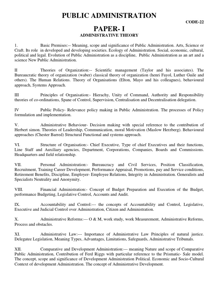 Public Administration Theory and Practice | PDF | Cabinet (Government ...