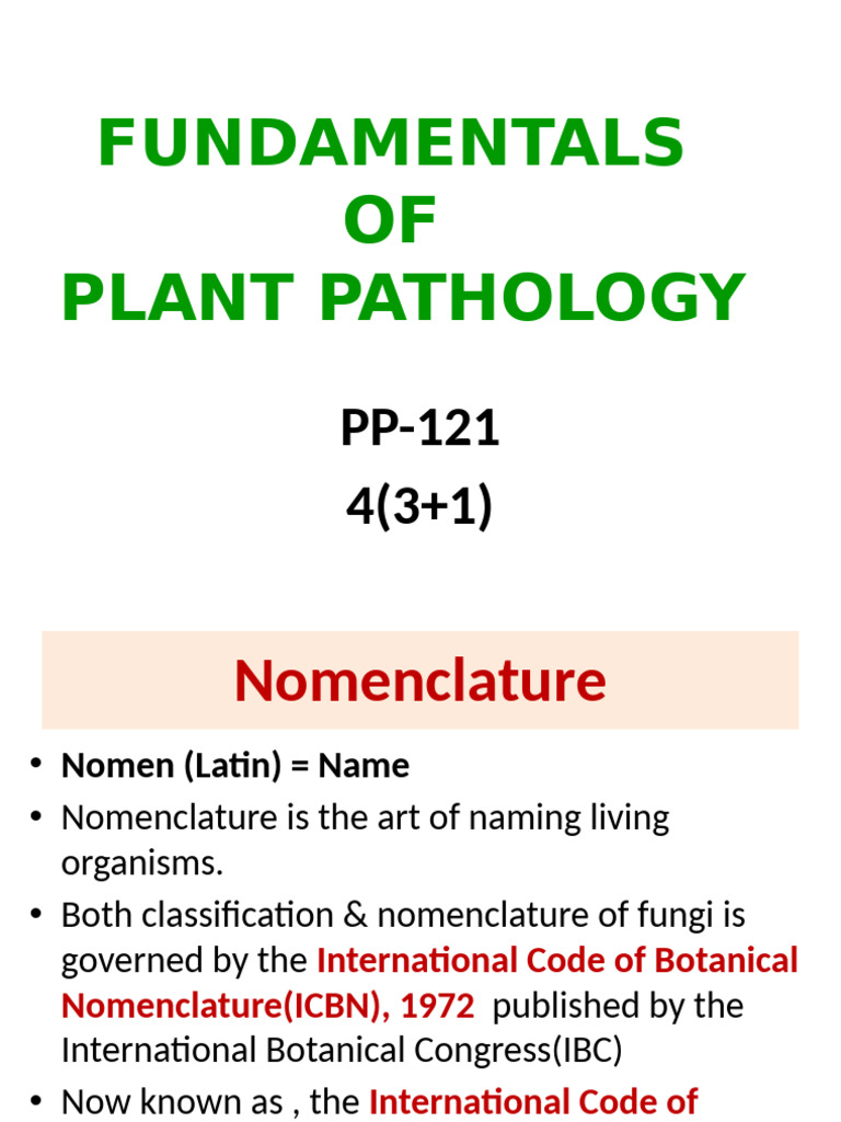 Fungi Classification and Nomenclature | PDF | Fungus | Taxonomy (Biology)