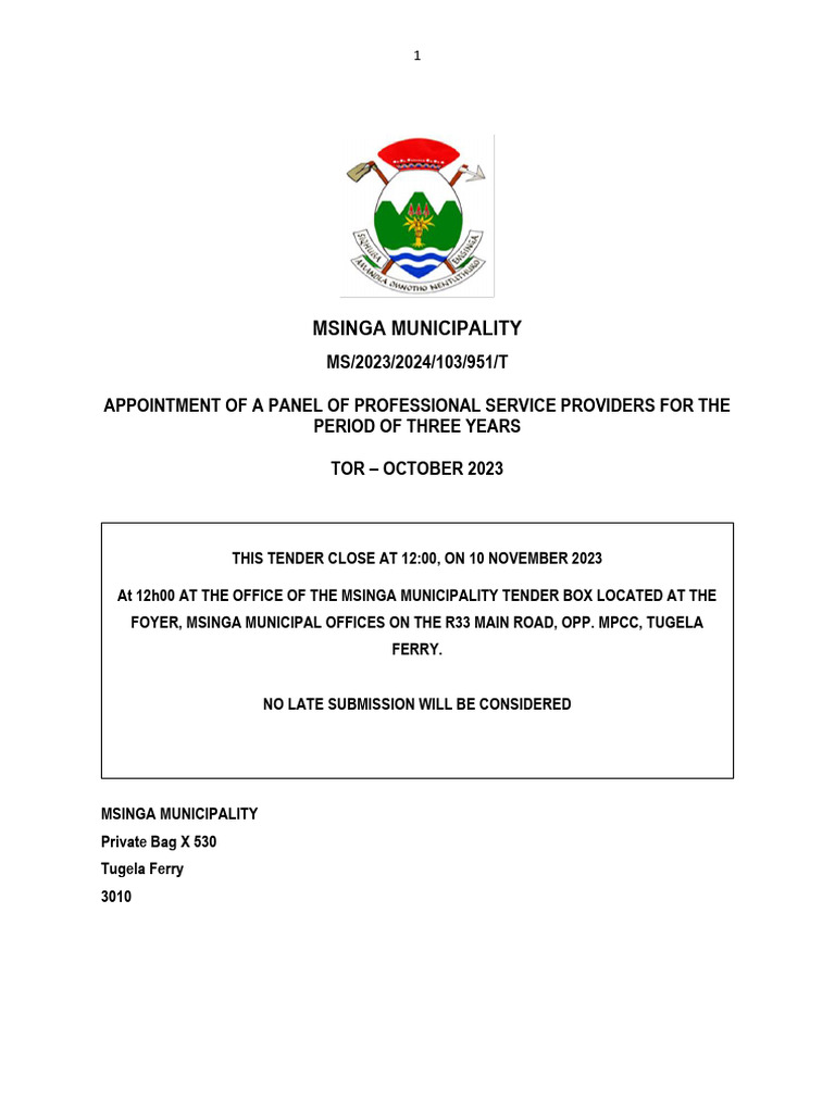 Umsinga Municipality | PDF | Taxes | Damages