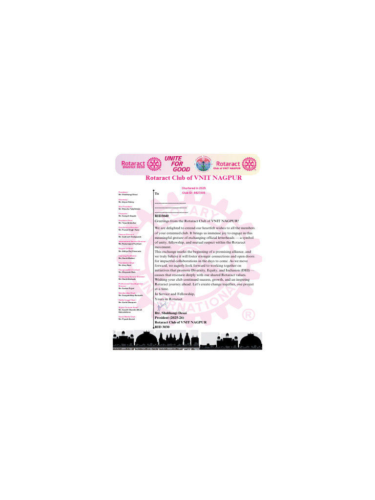 Club of Vnit Nagpur (A4) | PDF