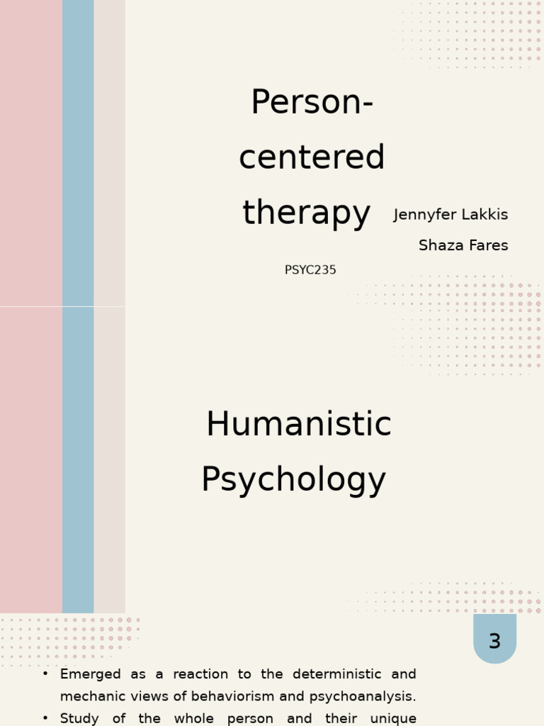 Chapter 7 - Person Centered Therapy | PDF | Psychotherapy | Humanistic ...