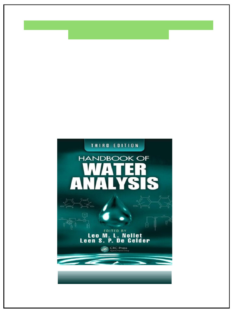 Handbook of Water Analysis Third Edition Leo M.L. Nollet Online PDF ...