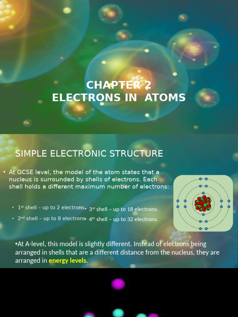 Chapter 2 Electrons in Atoms | PDF | Atomic Orbital | Electron ...