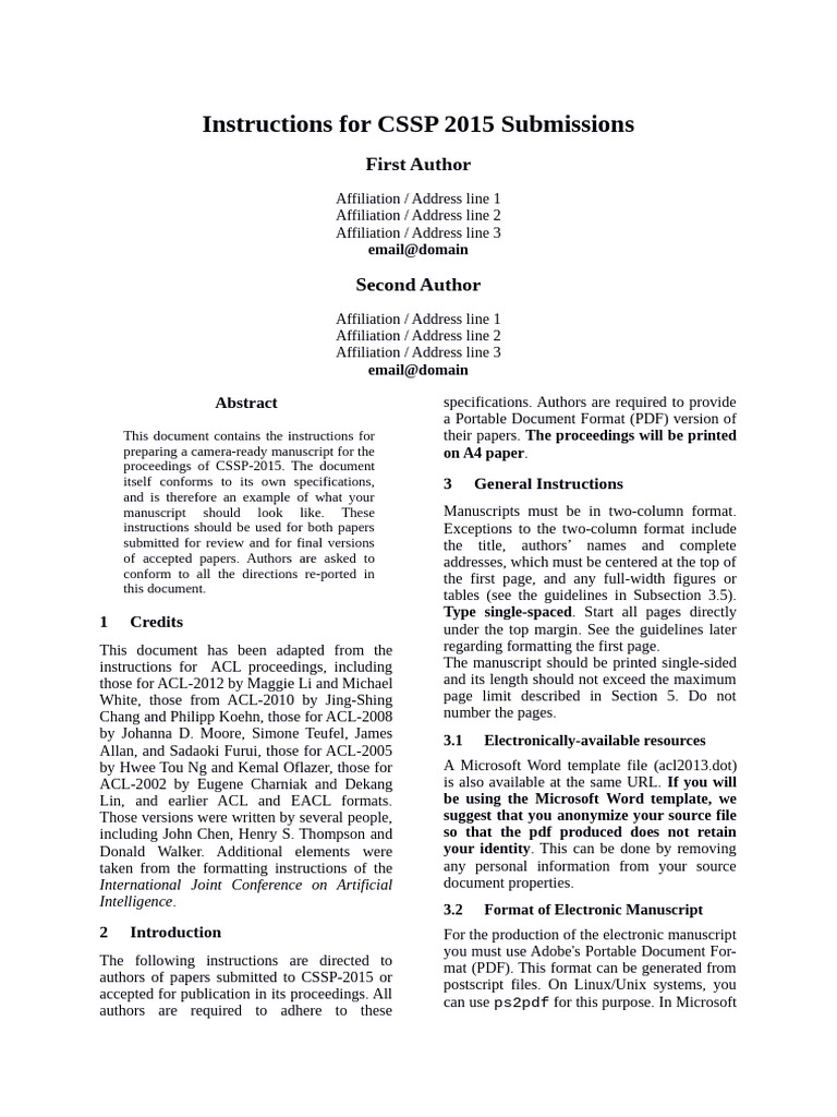 CSSP 2015 | PDF | Text | Publishing