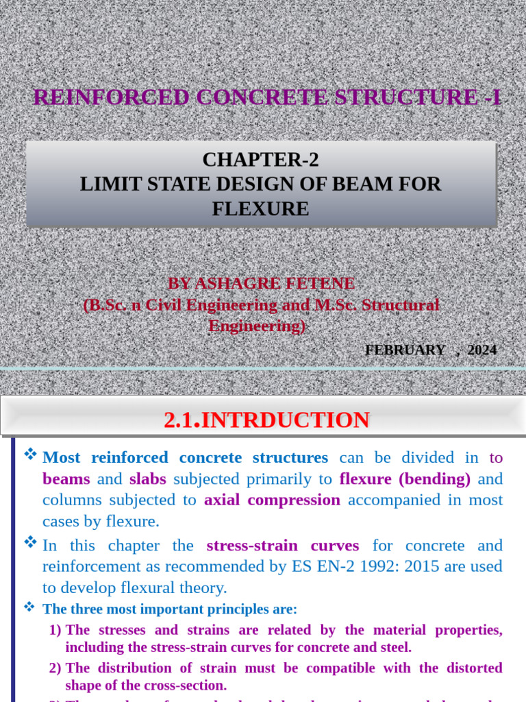 Limit State Design of Beams for Flexure | PDF | Deformation ...