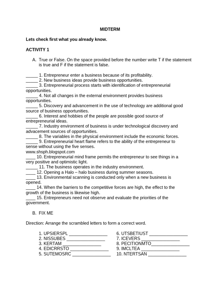 Midterm Activity 1 | PDF