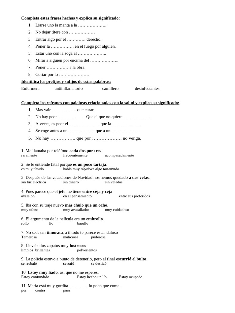Frases Hechas | PDF