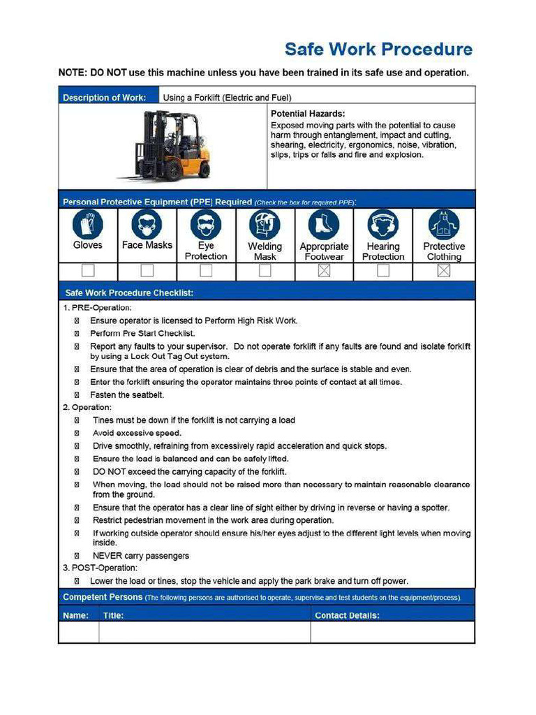 SWP Forklift | PDF