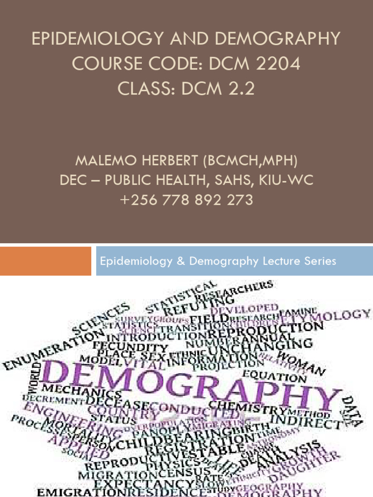 Introduction to Demography Overview | PDF | Demography | Total ...