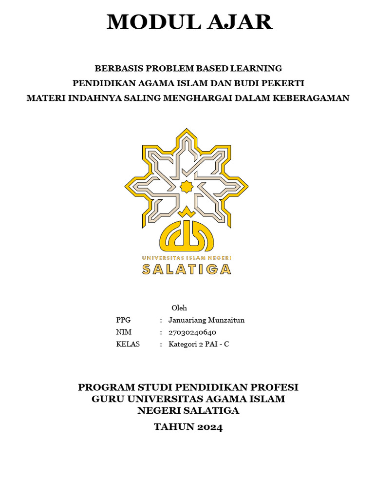 Modul PBL: Menghargai Keberagaman | PDF