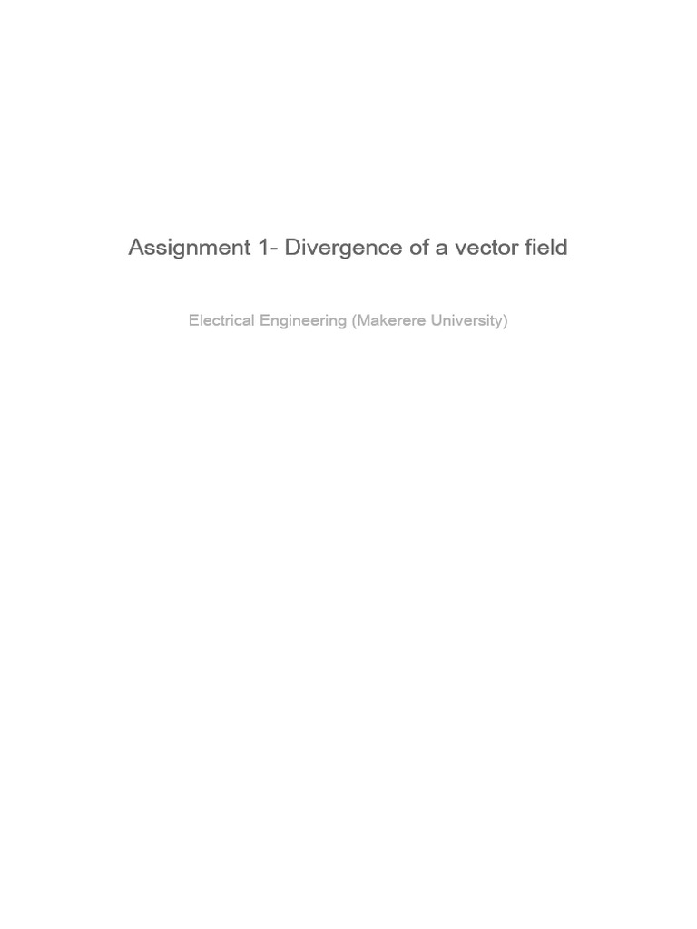 Divergence of Vector Fields Explained | PDF | Divergence | Flux