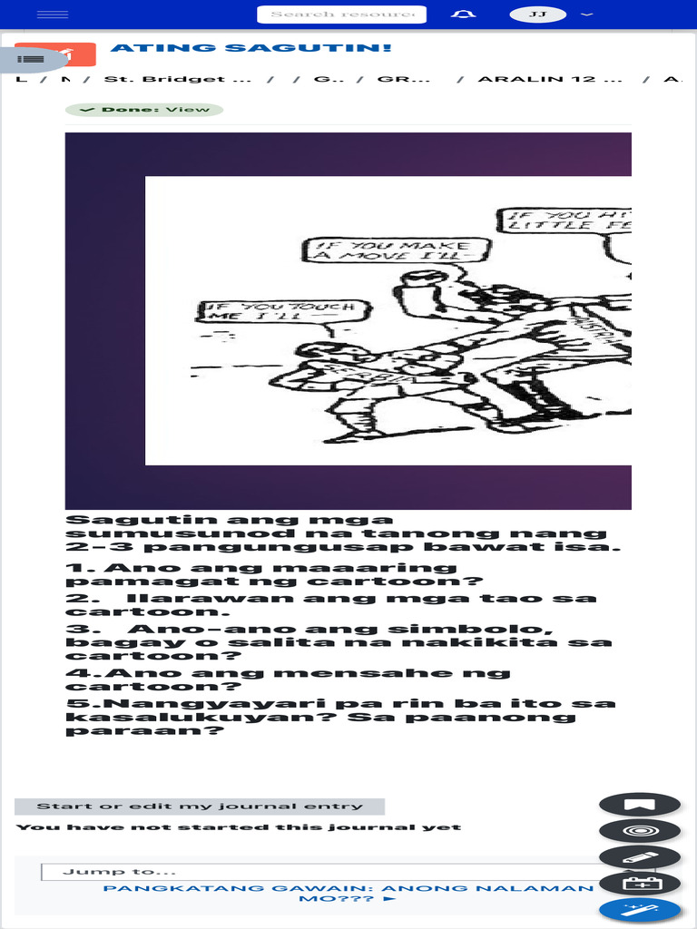 Ating Sagutin! | PDF