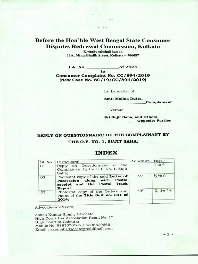 Annexure - IA Application - Sujit Saha | PDF