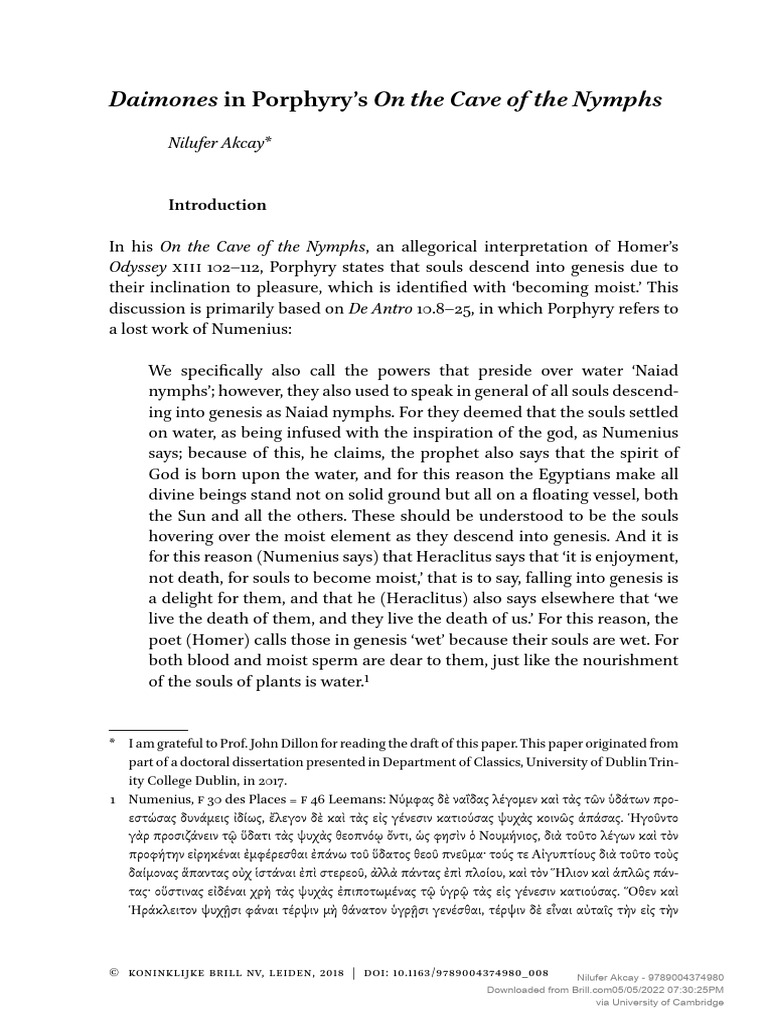(9789004374973 - Neoplatonic Demons and Angels) Daimones in Porphyry's ...