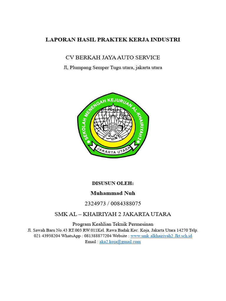 Laporan PKL Muhammad Nuh | PDF