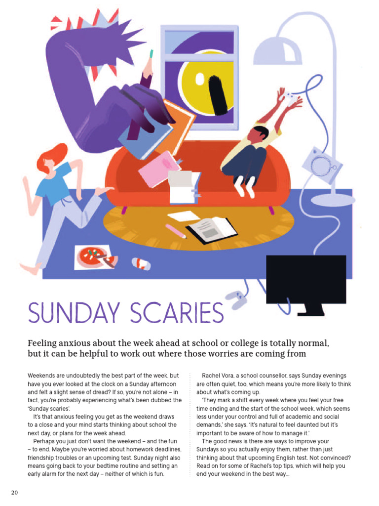 Overcoming Sunday Scaries: Tips for Students | PDF
